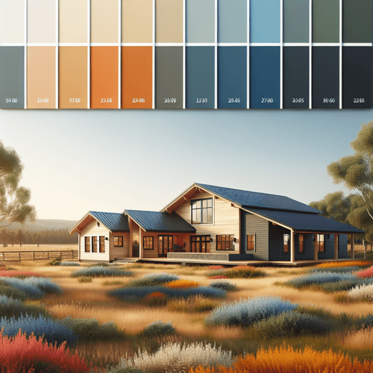 Colores modernos para exteriores de casa estilo rancho