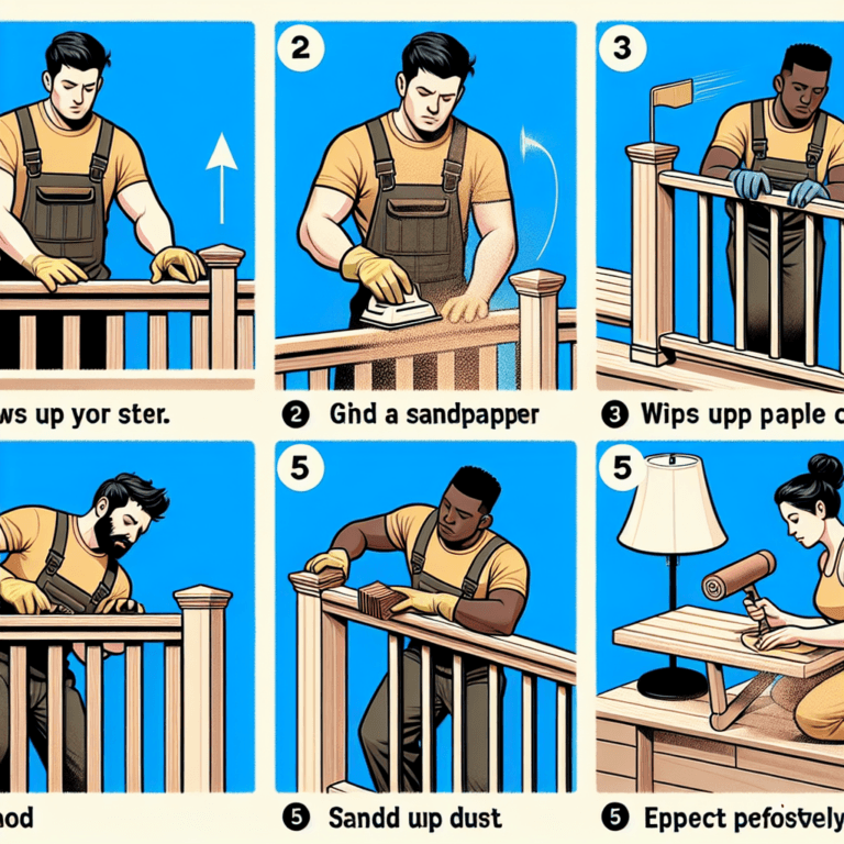 Cómo lijar adecuadamente las barandas de terraza en 5 simples pasos