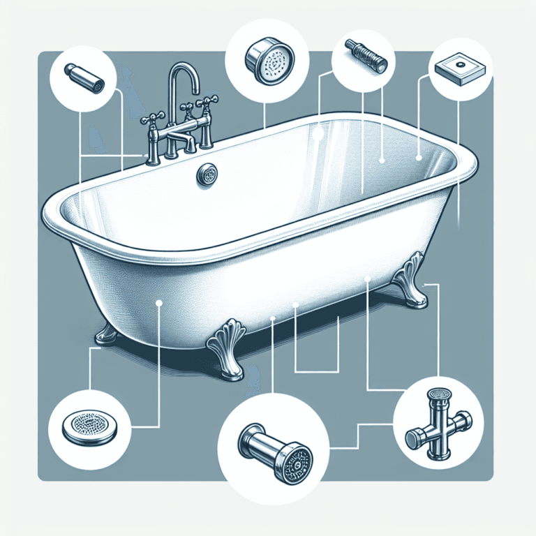 Cuáles son las partes clave de una bañera